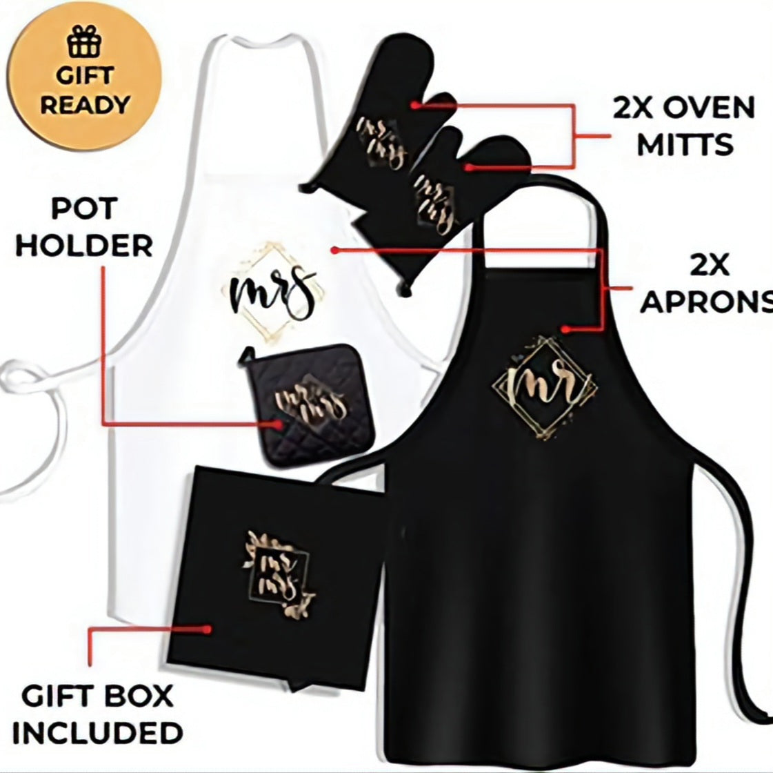 Mr and Mrs Kitchen Set – Inspired By US Shop